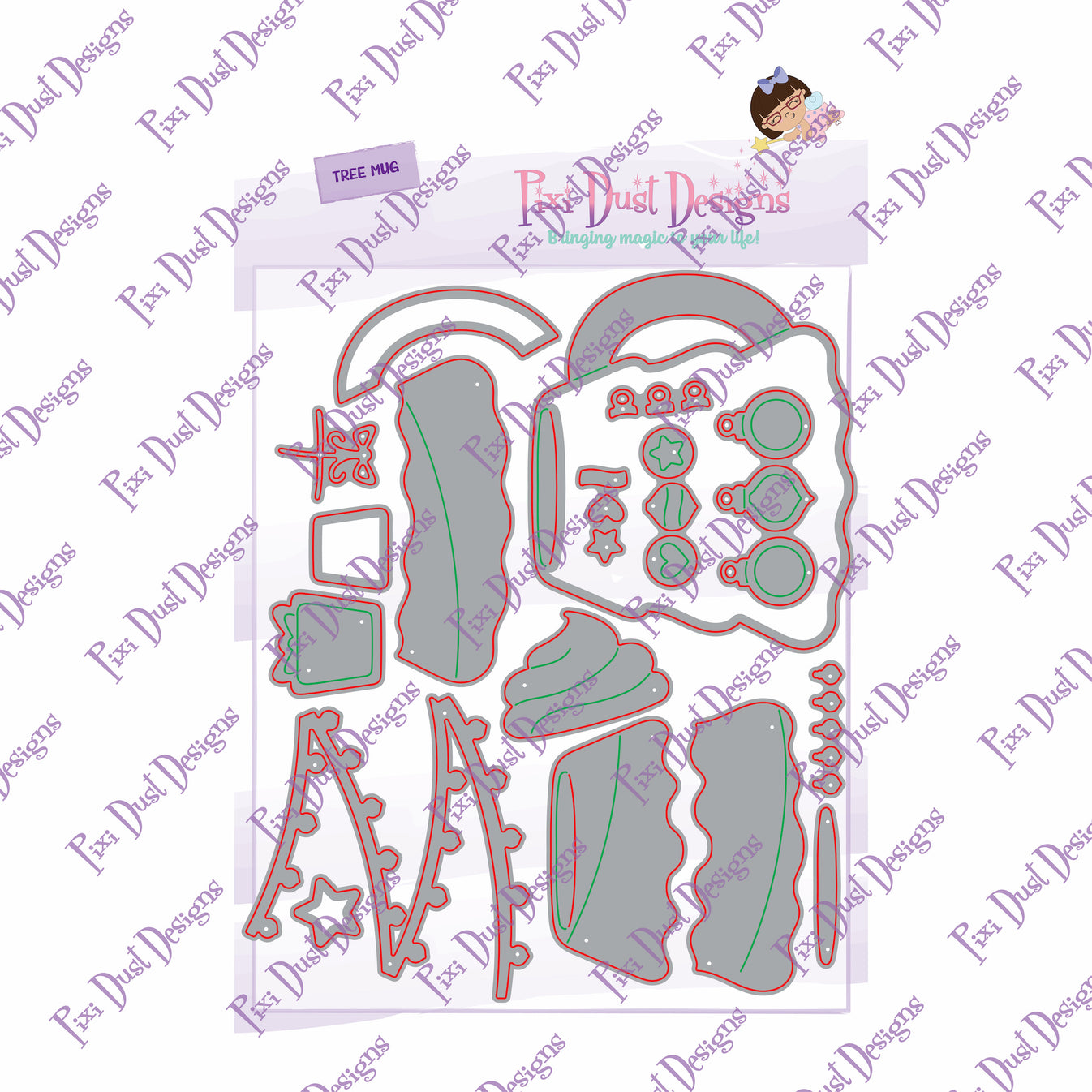 Tree Mug Die Set – Pixi Dust Designs