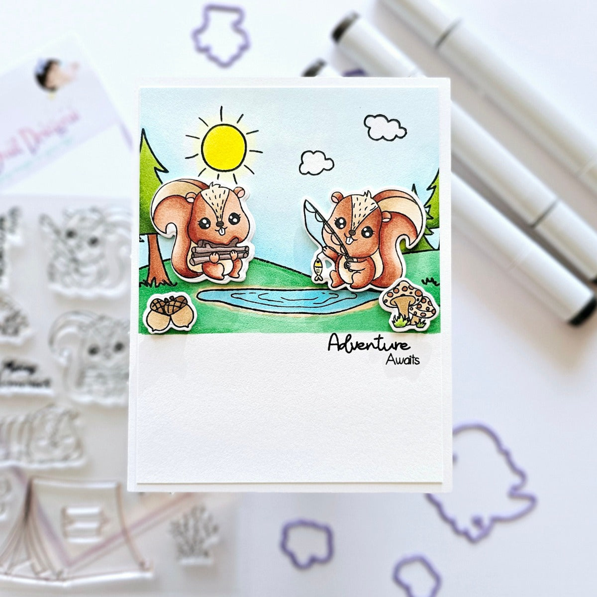 Outdoor Fun Stamp Set – Pixi Dust Designs