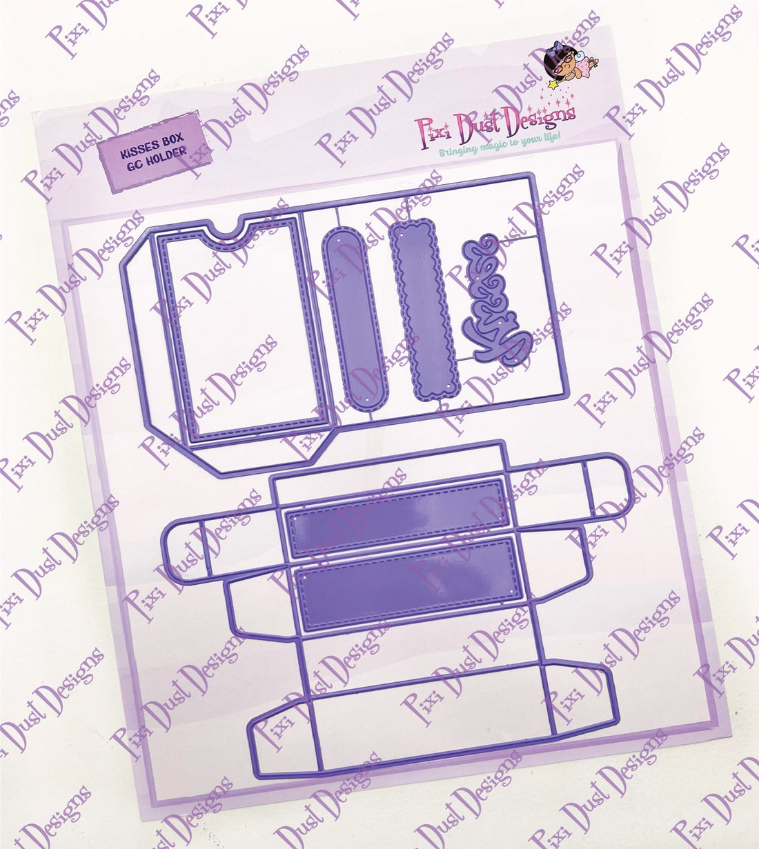 Kisses Box Gift Card Holder die set – Pixi Dust Designs